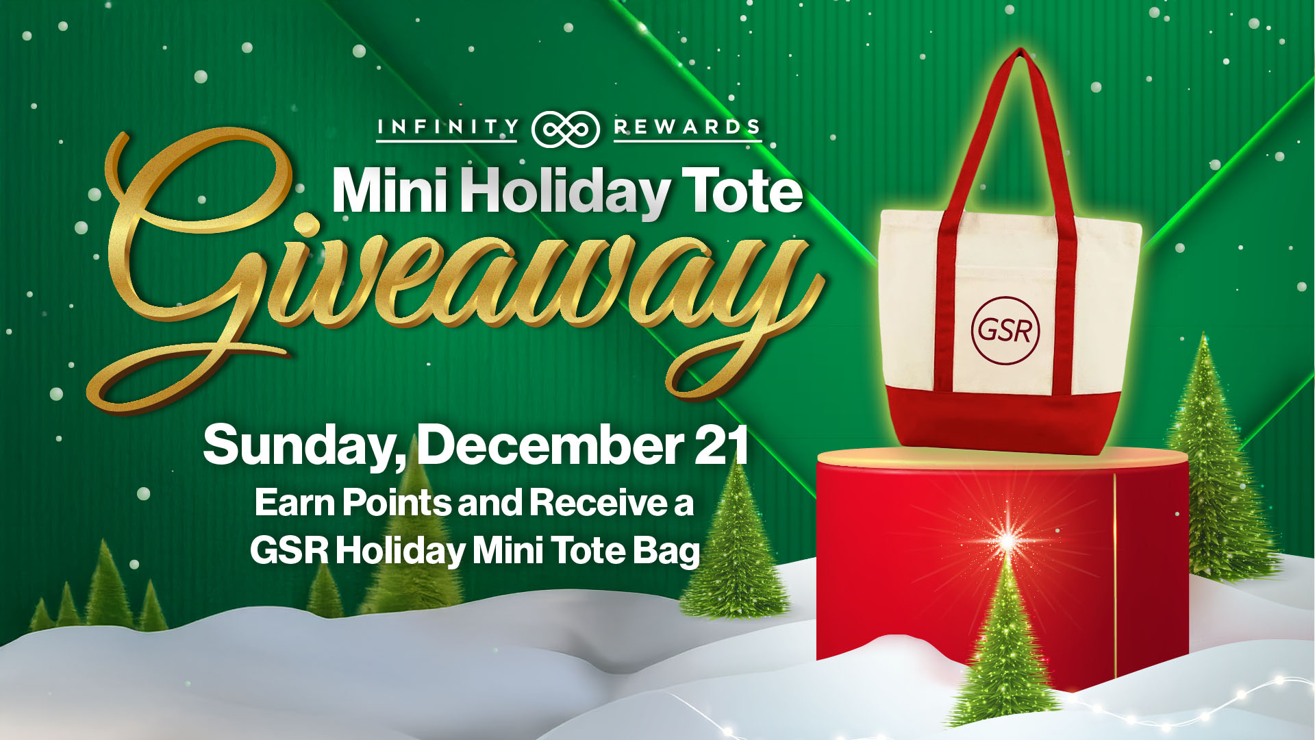 Mini Holiday Tote Bag Giveaway | Infinity Rewards